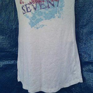 Seven7 | Tops | Seven 7 Womens Tshirt Sz M Lightweight Knit Logo | Poshmark